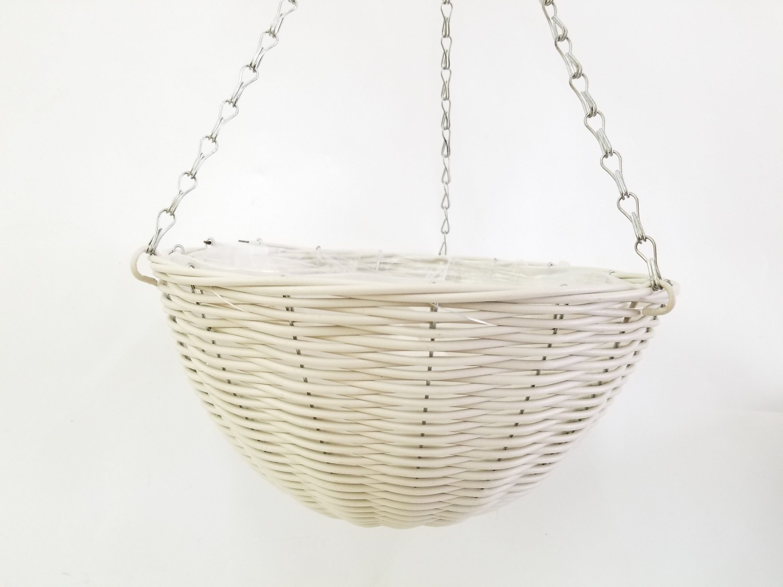 Rattan Effect Hanging Basket - Cream - Mango Moon